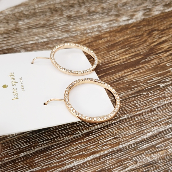 kate spade | Jewelry | Kate Spade Rose Gold Hoop Earrings | Poshmark